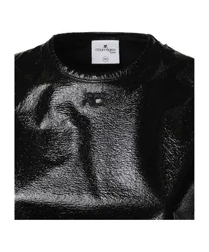 COURREGES Courrèges Vinyl-effect Short-sleeved Top