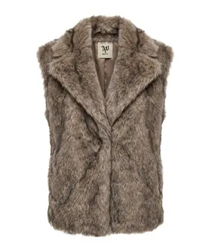 ANIYE BY Lapel Vest - Brown