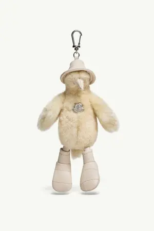 Moncler Duck-shaped Key Ring - Beige