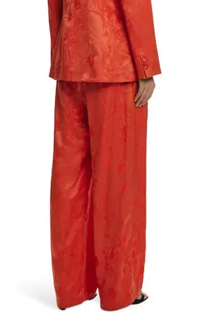 Desigual Floral Embroidery Wide Leg Pants