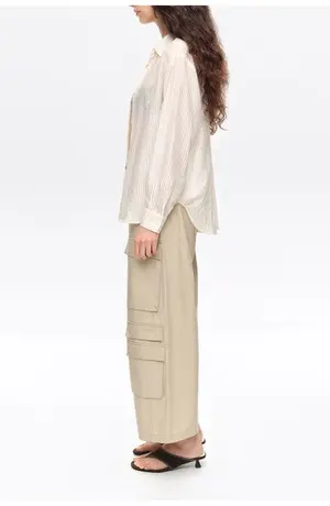 Bimba Y Lola Straight Striped Shirt