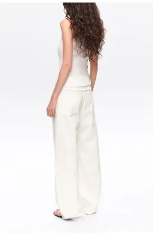 Bimba Y Lola Denim Barrel Leg Trousers With 5-pockets