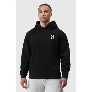 ASRV Tech Essential Distressed Hoodie - Black