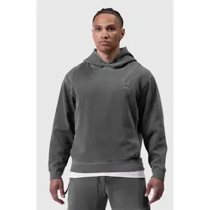 ASRV Tech Essential Distressed Hoodie - Faded Grey