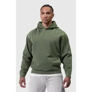 ASRV Tech Essential Distressed Hoodie - Faded Olive