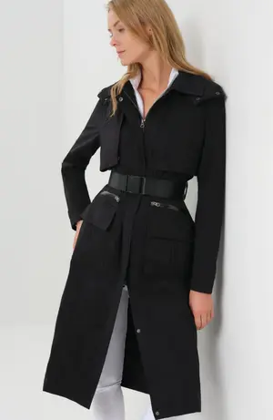 Anatomie Kenya Waterproof Trench Coat - Black