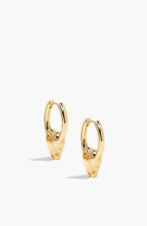 YOJ Loff It Mini Charm Hoops - Gold