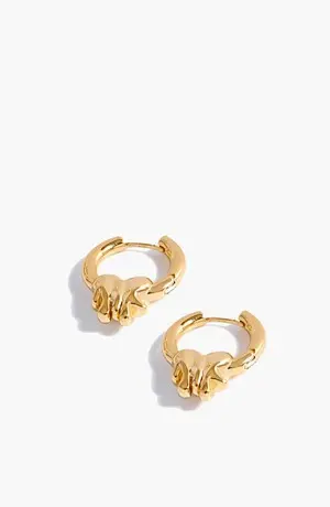 YOJ Loff It Mini Charm Hoops - Gold