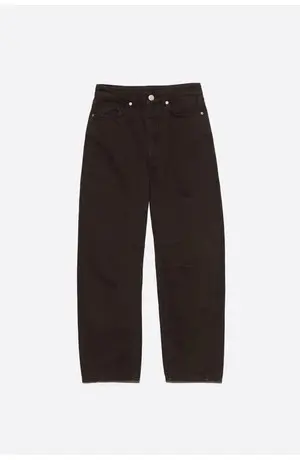 Bimba Y Lola Denim Barrel Leg Trousers - Brown