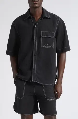 Amiri Spread Collar Shirts For Men