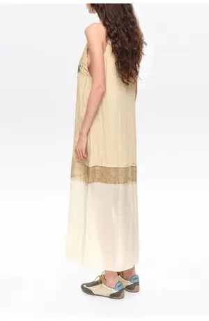 Bimba Y Lola Straight Midi Dress With Stones