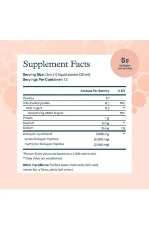 YOUTHEORY Collagen Liquid Hydrolyzed Peptides Hair Nail Joint Supplement 1 Oz