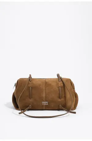 Bimba Y Lola Suede Lolita Shoulder Bag