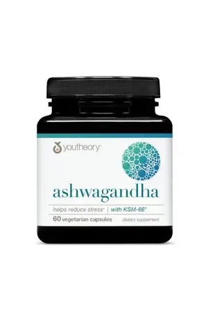 YOUTHEORY Ashwagandha Stress Support Supplement 1000 Mg 60 Vegetarian Capsules - None