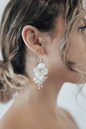 POPPY LANE Paloma Bridal Earrings - Gold
