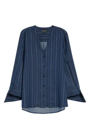Emporio Armani Striped V-neck Top