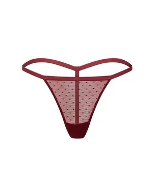 ADORE ME Scottie G-string Panties - Dark Red