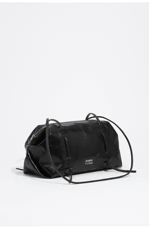 Bimba Y Lola Leather Lolita Shoulder Bag - Black