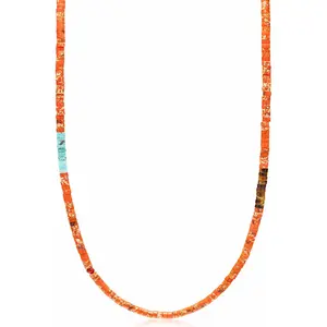 NIALAYA JEWELRY Jasper Heishi Necklace