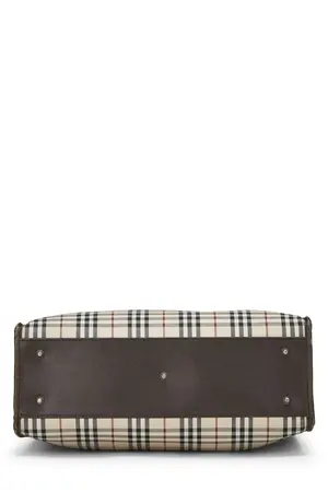 Burberry House Check Jacquard Bucket Handbag