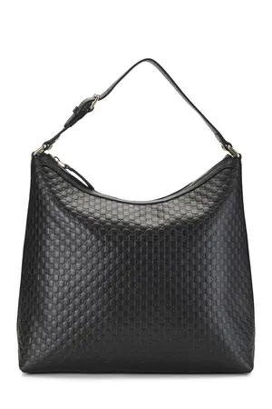 GUCCI Black Microssima Hobo
