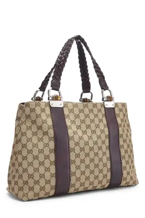 Gucci Original Gg Bamboo Bar Tote