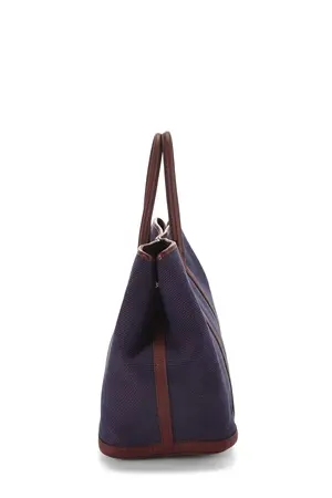 Hermès Rouge Sellier & Bleu Obscur Toile Garden Party - Navy
