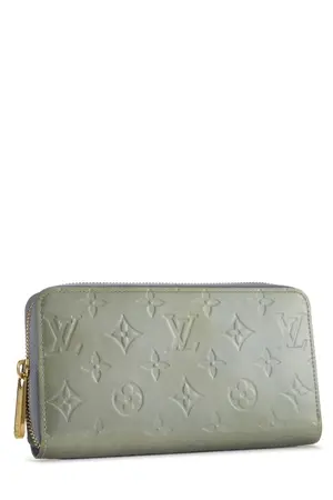 LOUIS VUITTON Blanc Corail Monogram Vernis Zippy Continental Wallet