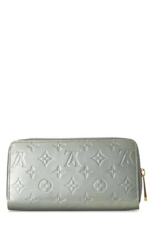 LOUIS VUITTON Blanc Corail Monogram Vernis Zippy Continental Wallet