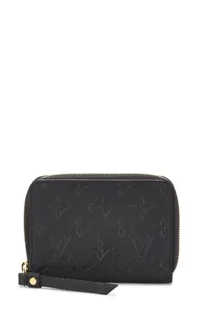 LOUIS VUITTON Monogram Empreinte Secret Compact Wallet - Black