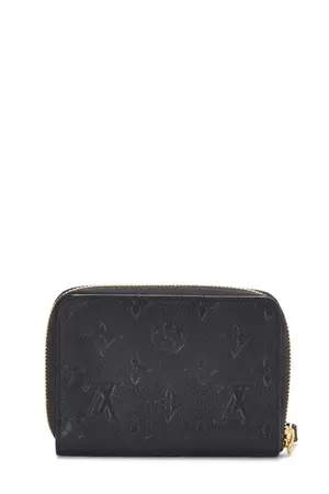 LOUIS VUITTON Black Monogram Empreinte Secret Compact Wallet