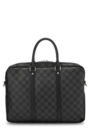 LOUIS VUITTON Damier Graphite Porte Documents Voyage - Black