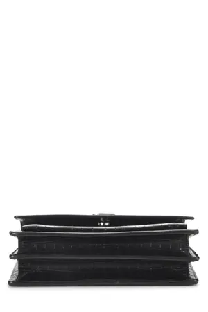 Saint Laurent Embossed Leather Shoulder Bag