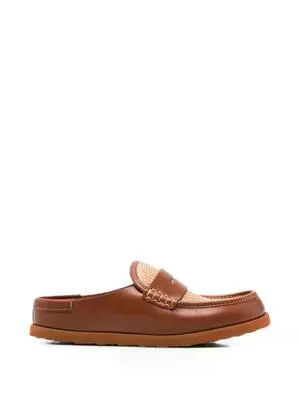 BIRKENSTOCK Naples Raffia-panel Mules