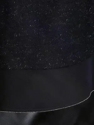 Peserico Layered-effect Lamé-detail Sweater