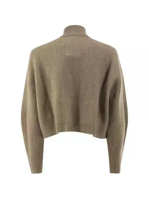 Brunello Cucinelli English Rib-knit Cashmere Cardigan - Brown