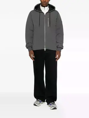Moose Knuckles Drawstring-hooded Logo-patch Jacket