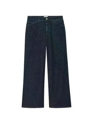 Closed Dark Wash Wide-leg Denim Jeans