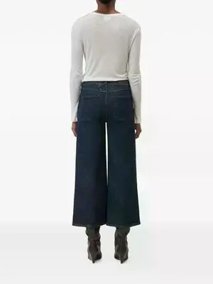 Closed Dark Wash Wide-leg Denim Jeans
