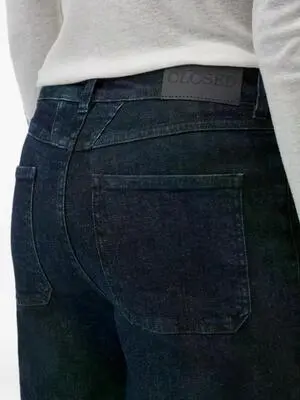 Closed Dark Wash Wide-leg Denim Jeans