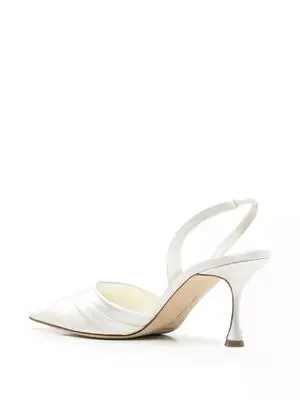 Manolo Blahnik Crystal-embellished Slingback Pumps