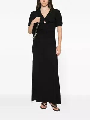 Isabel Marant Étoile Cut-out Puff-sleeve Dress