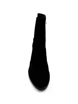 STRATEGIA SHOES Suede Ankle Boots - Black