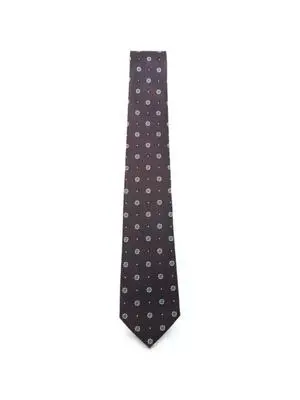 Saint Laurent Jacquard-weave Silk Tie - Blue