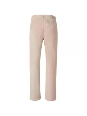Stone Island Stretch Organic Cotton Broken Twill Trousers With 'old' Effect