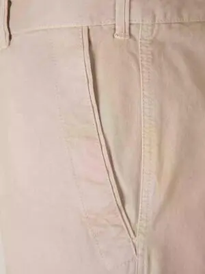 Stone Island Stretch Organic Cotton Broken Twill Trousers With 'old' Effect