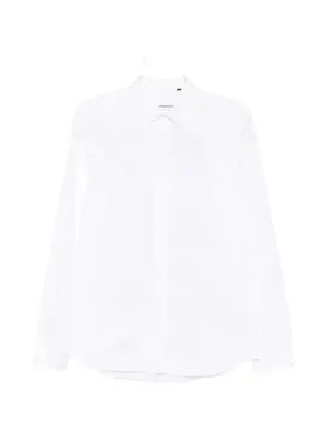 COSTUMEIN Concealed-placket Long-sleeve Shirt - White