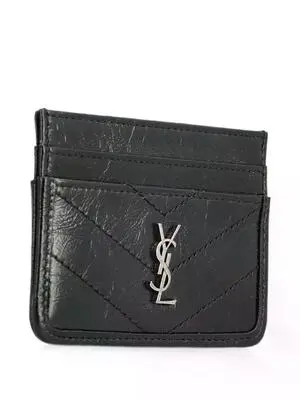 Saint Laurent Niki Card Case In Leather