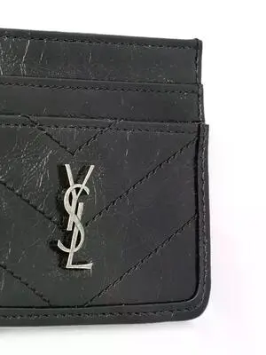 Saint Laurent Niki Card Case In Leather
