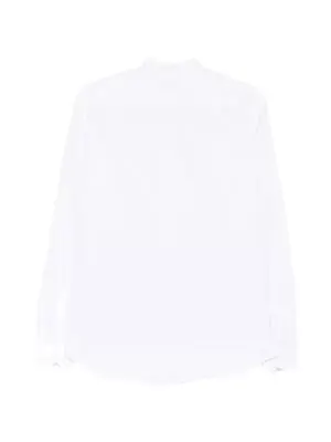COSTUMEIN Band-collar Long-sleeve Shirt - White